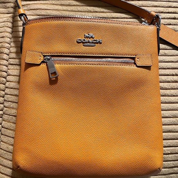 Coach | Bags | Coach Orange Mini Rowan File Bag | Poshmark